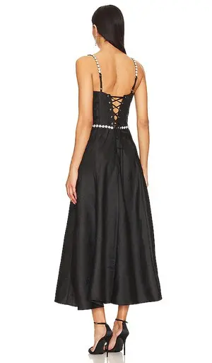 V. CHAPMAN Cora Corset Midi Dress