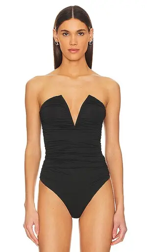 Superdown Vivienne Ruched Bodysuit