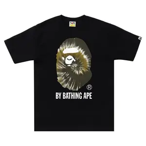A BATHING APE Tie-dye Tee - Black
