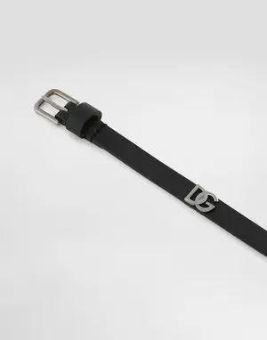 Dolce & Gabbana Calfskin Bracelet With Dg Logo