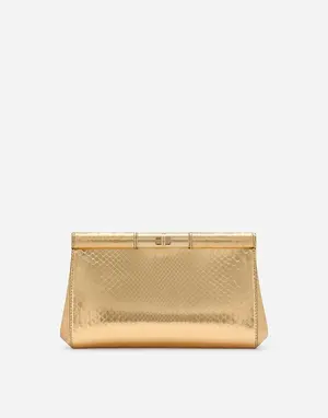 Dolce & Gabbana Marlene Python Skin Clutch