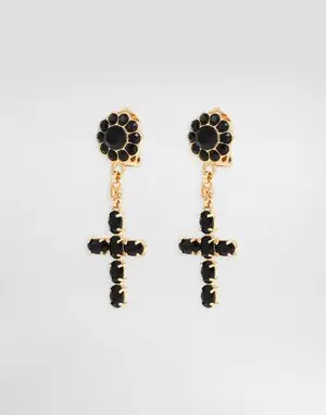 Dolce & Gabbana Drop Earrings - Black