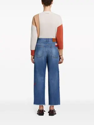 Marni Denim-patchwork Straight-leg Jeans