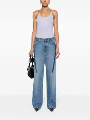 DION LEE Wire Strap Organic Cotton Tank Top