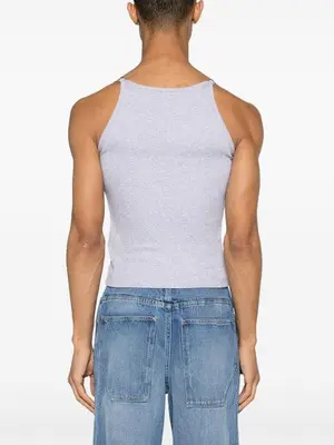 DION LEE Wire Strap Organic Cotton Tank Top
