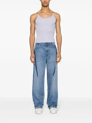 DION LEE Slouchy Darted Wide-leg Jeans