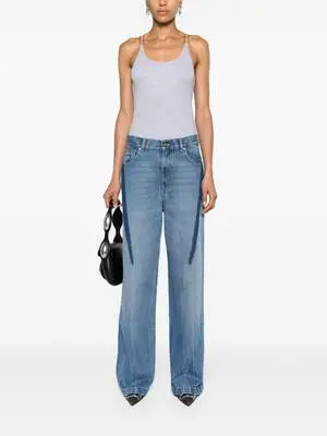 DION LEE Slouchy Darted Wide-leg Jeans