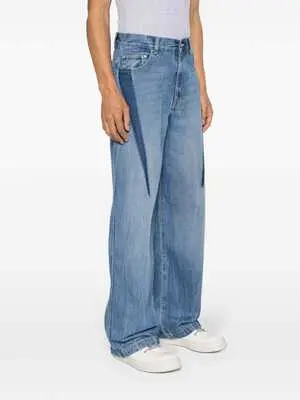 DION LEE Slouchy Darted Wide-leg Jeans