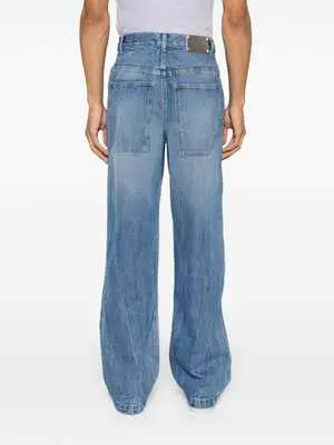 DION LEE Slouchy Darted Wide-leg Jeans