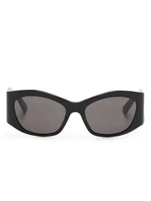 Balenciaga Rectangle-frame Sunglasses - Black