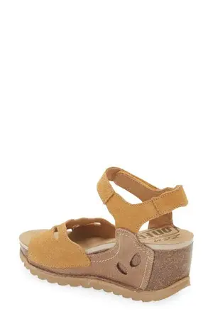 ON FOOT Dayton Wedge Sandal - Mustard