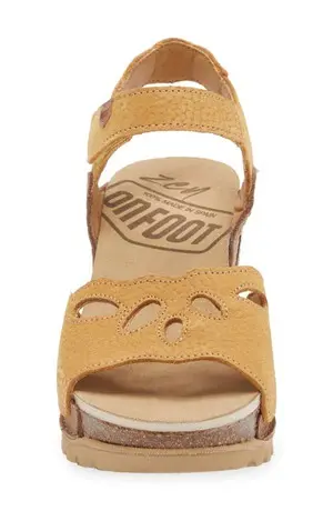 ON FOOT Dayton Wedge Sandal - Mustard