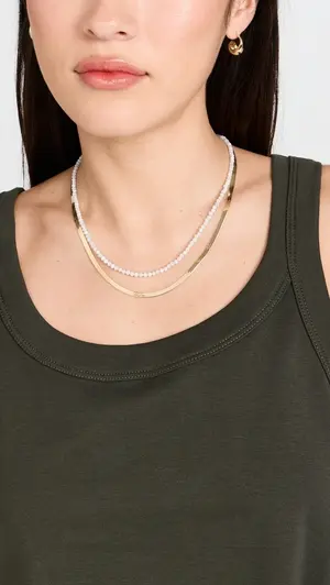 Jia Jia June Beaded Necklace - Moonstone