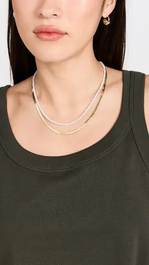 Jia Jia June Beaded Necklace - Moonstone