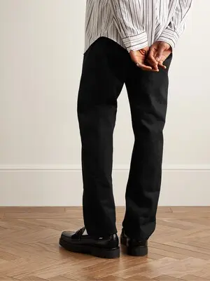 NOAH Straight-leg Selvedge Denim Jeans - Black