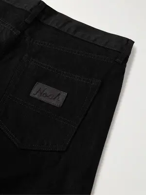 NOAH Straight-leg Selvedge Denim Jeans - Black