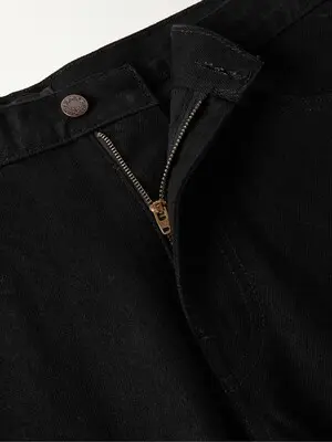 NOAH Straight-leg Selvedge Denim Jeans - Black