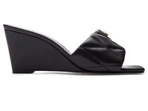 COACH Emma Quilted Leather Wedge Sandals