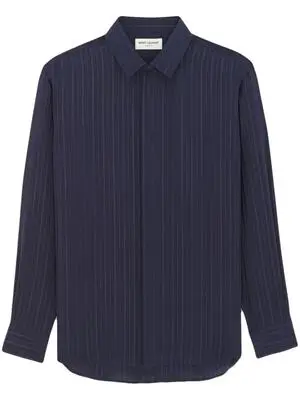 Saint Laurent Striped Shirt Clothing - Blue