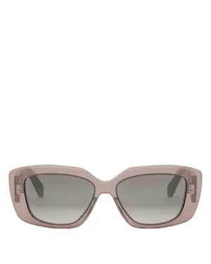 Celine Triomphe Geometric Sunglasses - Brown/gray Gradient