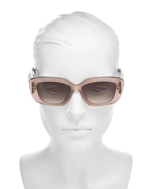 Celine Triomphe Geometric Sunglasses - Brown/gray Gradient