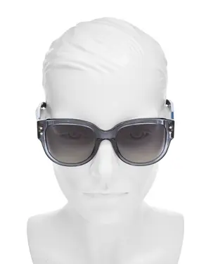 Dior Pacific B2i Polarized Butterfly Sunglasses