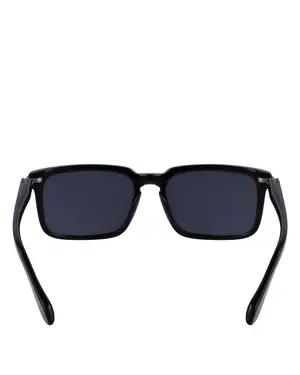 FERRAGAMO Prisma 56mm Rectangular Sunglasses - Black/blue Solid