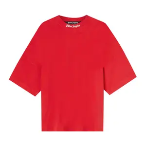 Palm Angels Logo T-shirt /white - Red