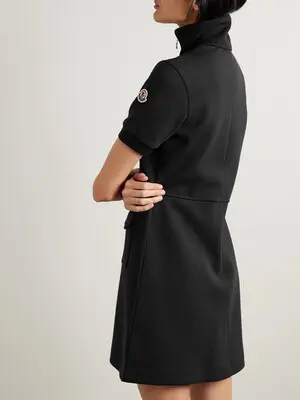 Moncler Cotton-blend Piqué Mini Dress