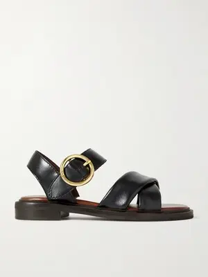 See By Chloé Lyna Leather Sandals - Black