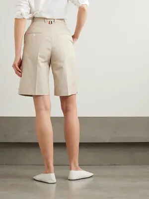Thom Browne Pleated Canvas Shorts