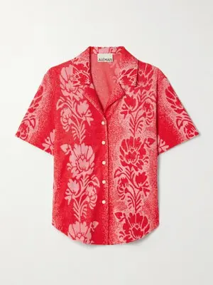 ALEMAIS Martha Organic Cotton-blend Terry Shirt