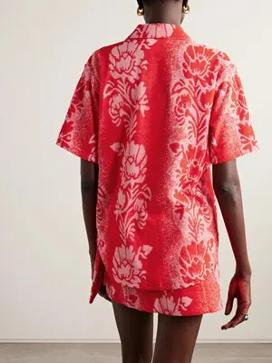 ALEMAIS Martha Organic Cotton-blend Terry Shirt