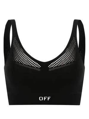 Off-White Seamless Mesh Bra