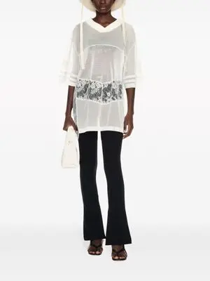 Off-White Panelled Semi-sheer T-shirt