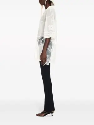 Off-White Panelled Semi-sheer T-shirt