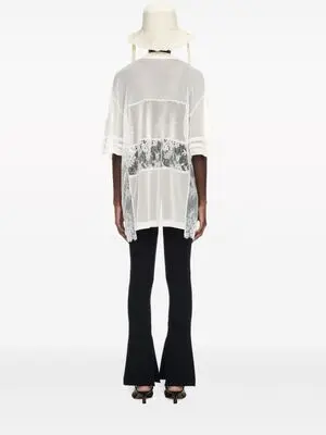 Off-White Panelled Semi-sheer T-shirt