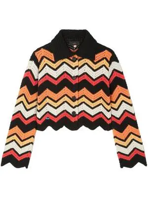 Alanui Knitted Chevron Jacket