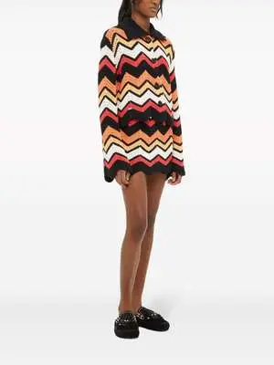 Alanui Knitted Chevron Jacket