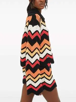 Alanui Knitted Chevron Jacket