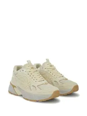 Palm Angels The Palm Runner Leather Sneakers - Neutrals