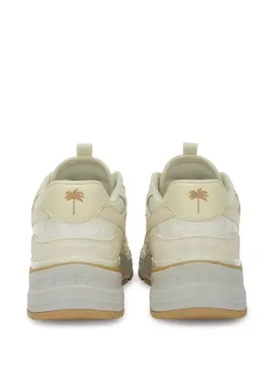 Palm Angels The Palm Runner Leather Sneakers - Neutrals