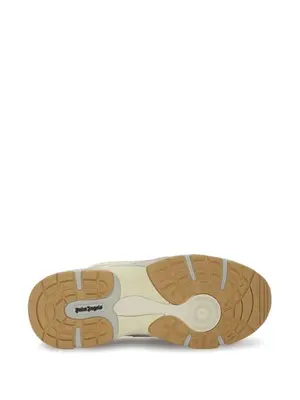Palm Angels The Palm Runner Leather Sneakers - Neutrals