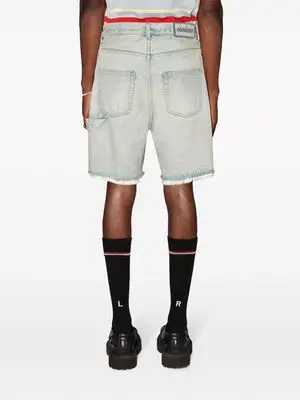 AMBUSH Raw-edge Denim Shorts - Blue