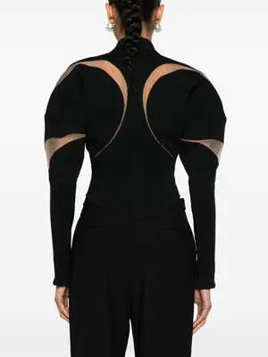 MUGLER Spiral Illusion Corset Jacket