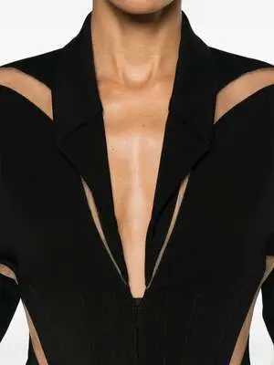 MUGLER Spiral Illusion Corset Jacket