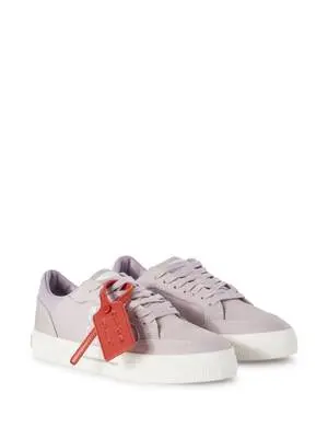 Off-White Low Vulcanized Canvas Sneakers - Purple