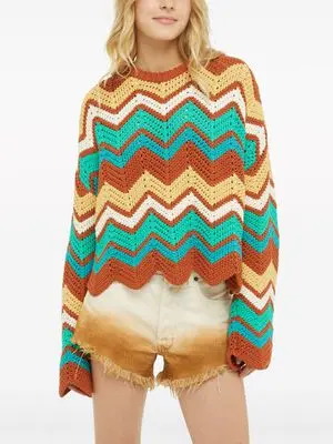 Alanui Chevron Knit Jumper