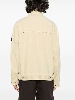 Stone Island Compass Badge Linen-blend Jacket
