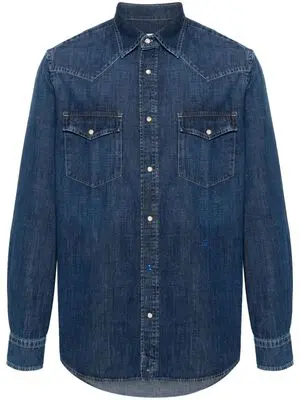 Jacob Cohen Logo-embroidered Denim Shirt